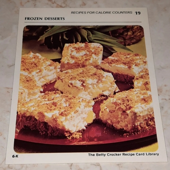 Other | The Betty Crocker Recipe Card Library Replacement Calorie ...
